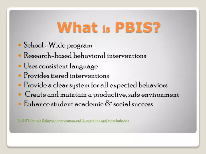PPT - What is PBIS? PowerPoint Presentation, free download - ID:5258363