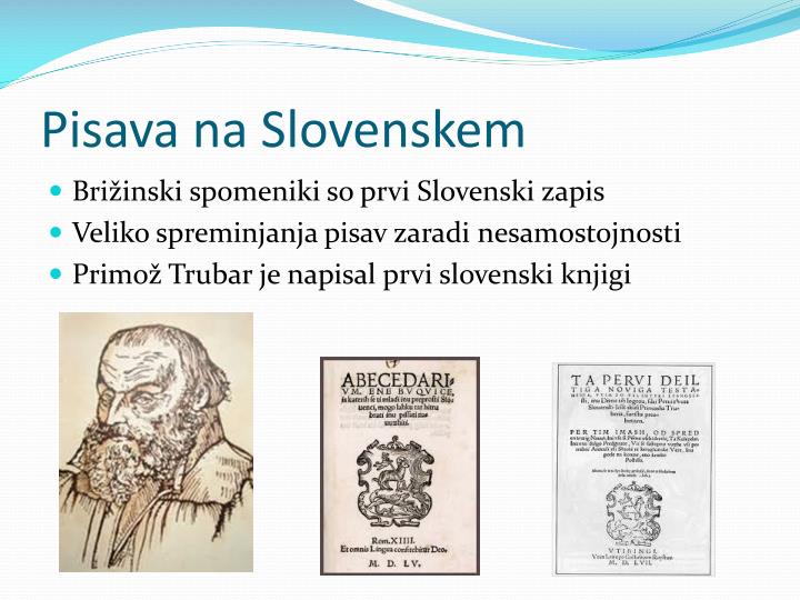 PPT - ZGODOVINA PISAVE PowerPoint Presentation - ID:5258564