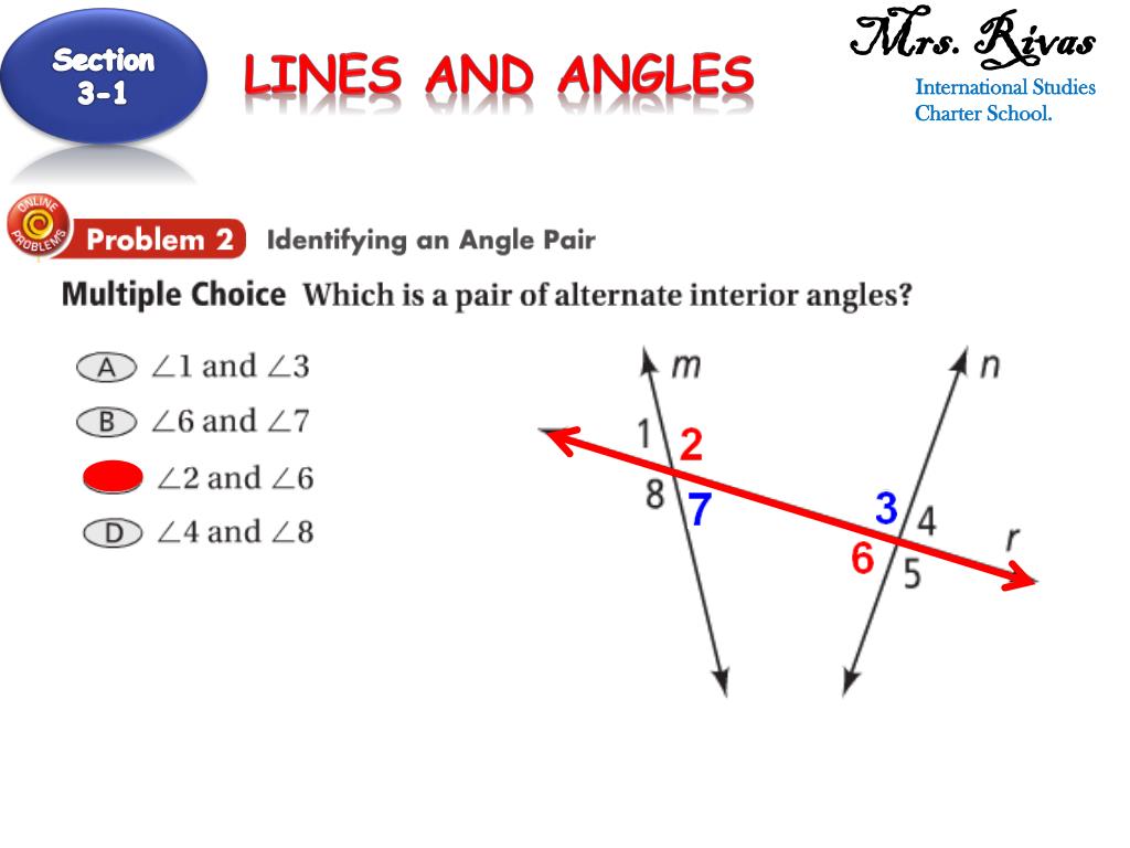 PPT - Geometry Concepts: Lines and Angles Explanation PowerPoint ...