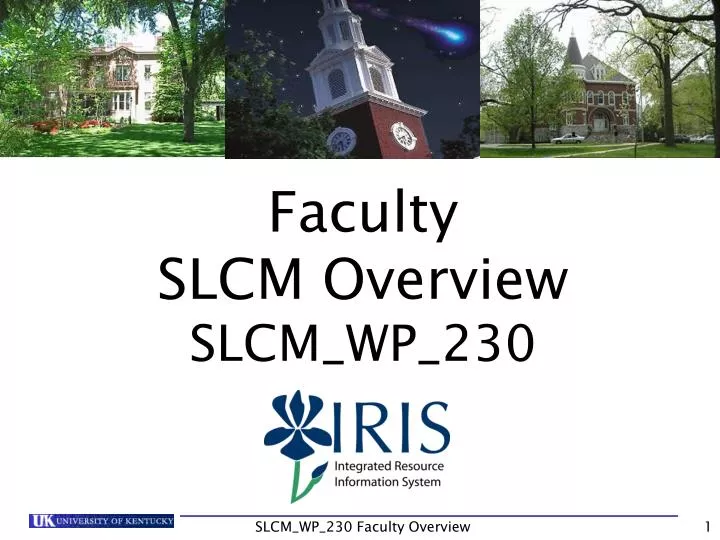 PPT - Faculty SLCM Overview SLCM_WP_230 PowerPoint Presentation, free ...