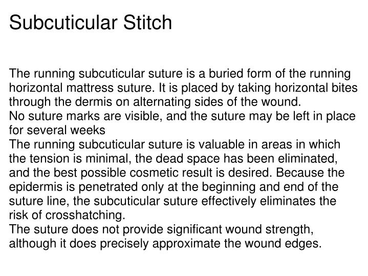 PPT - Suture Introduction and Review PowerPoint Presentation - ID:5260004