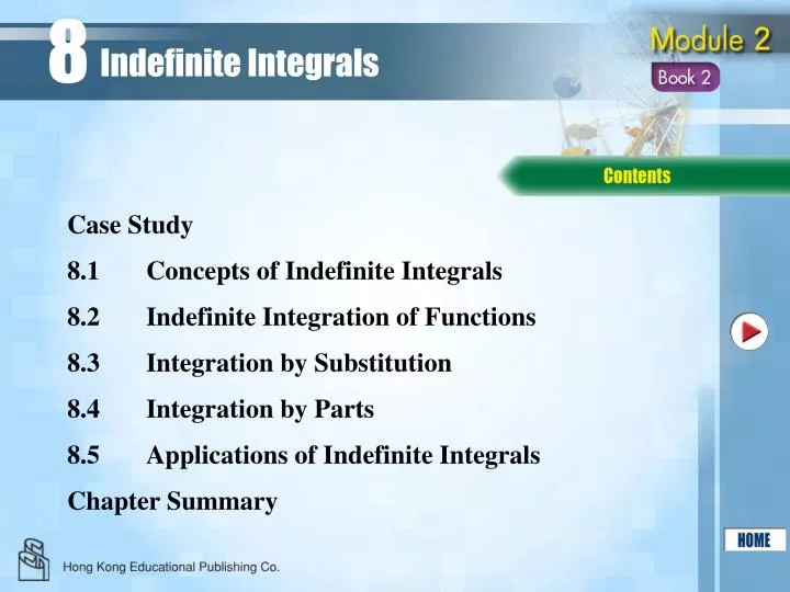 PPT - 8.1 Concepts of Indefinite Integrals PowerPoint Presentation ...