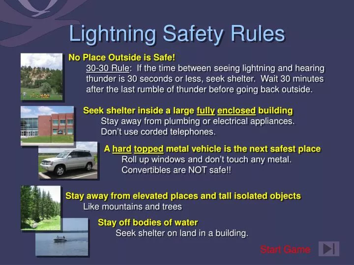 PPT - Lightning Safety Rules PowerPoint Presentation, free download ...