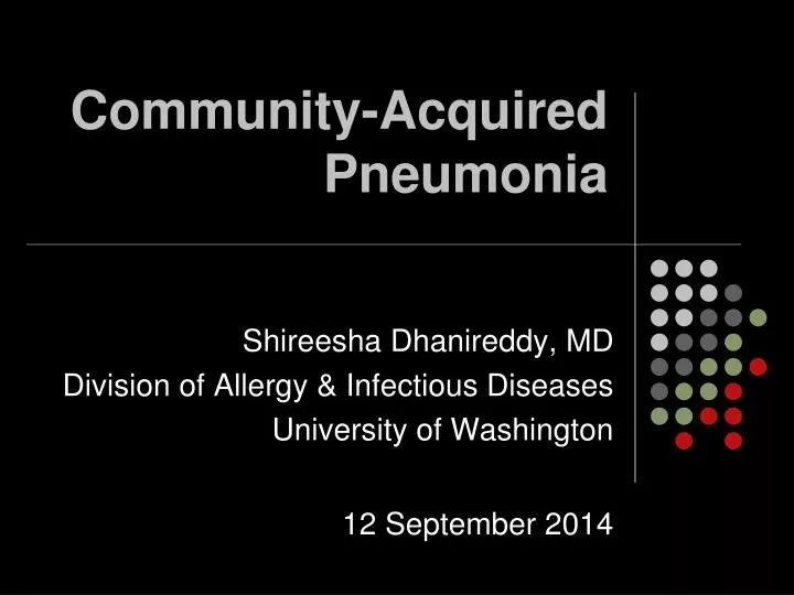 PPT - Community-Acquired Pneumonia PowerPoint Presentation, free ...