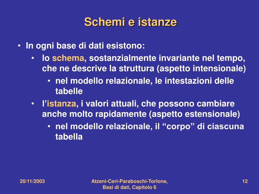 PPT - Atzeni, Ceri, Paraboschi, Torlone Basi di dati McGraw-Hill, 1996 ...