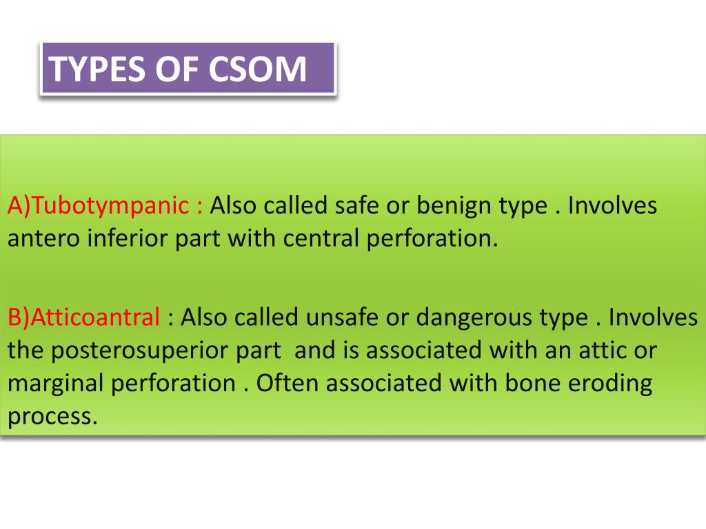 PPT - Cholesteatoma and chronic suppurative otitis media PowerPoint ...
