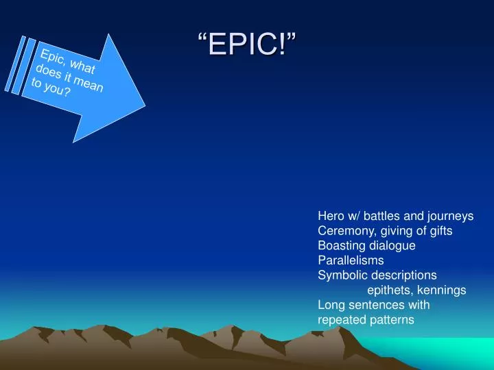 PPT - “EPIC!” PowerPoint Presentation, free download - ID:5271324