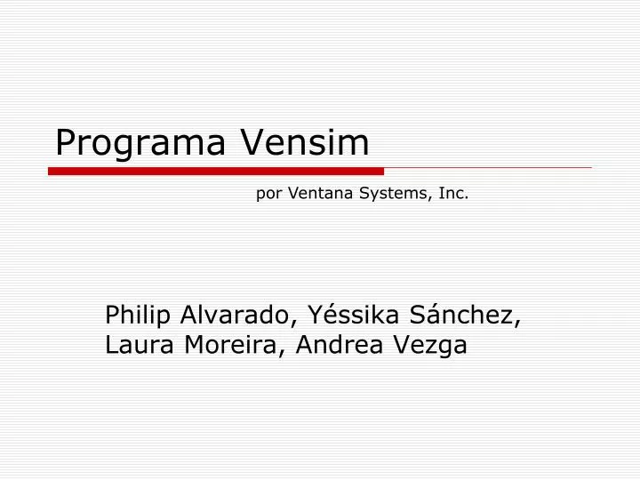 PPT - Programa Vensim PowerPoint Presentation, free download - ID:5272438