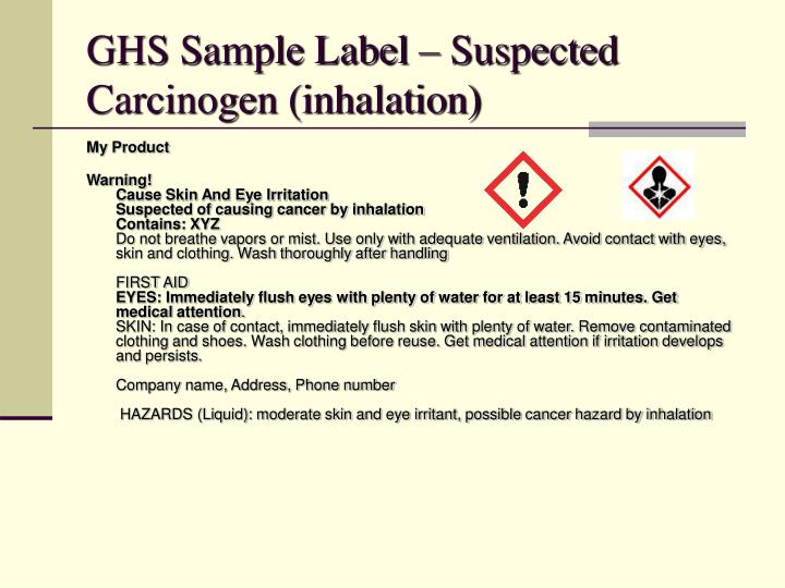 PPT - Global Harmonization System: Impact On OSHA’s Hazard ...