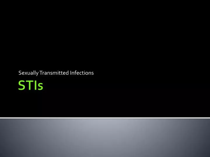 PPT - STIs PowerPoint Presentation, free download - ID:5275674