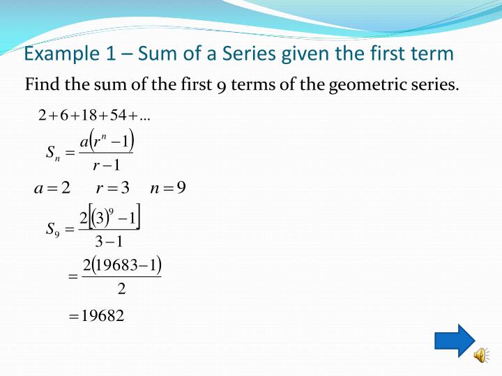 PPT Geometric Series PowerPoint Presentation ID 5277215