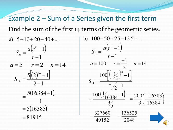 PPT - Geometric Series PowerPoint Presentation - ID:5277215