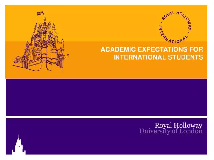 PPT - ACADEMIC EXPECTATIONS FOR INTERNATIONAL STUDENTS PowerPoint ...