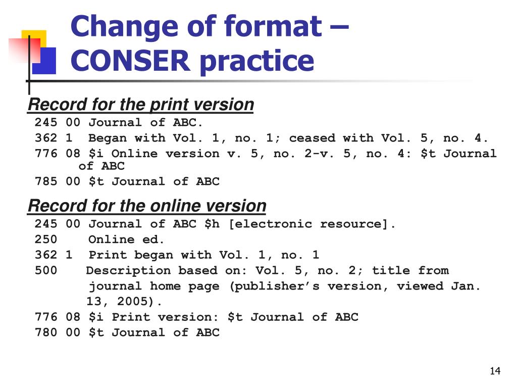 PPT - Session 5 Changes that Affect Cataloging PowerPoint Presentation ...