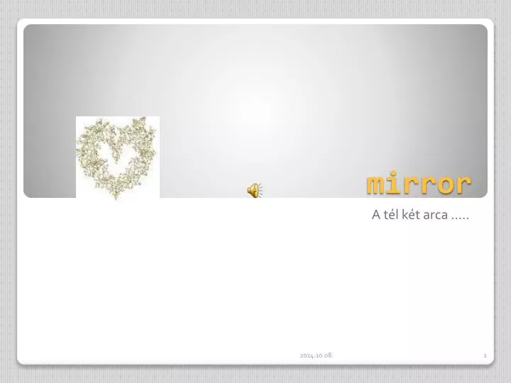 PPT - mirror PowerPoint Presentation, free download - ID:5278959