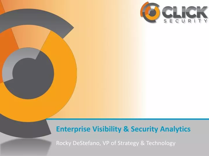 PPT - Enterprise Visibility & Security Analytics PowerPoint ...