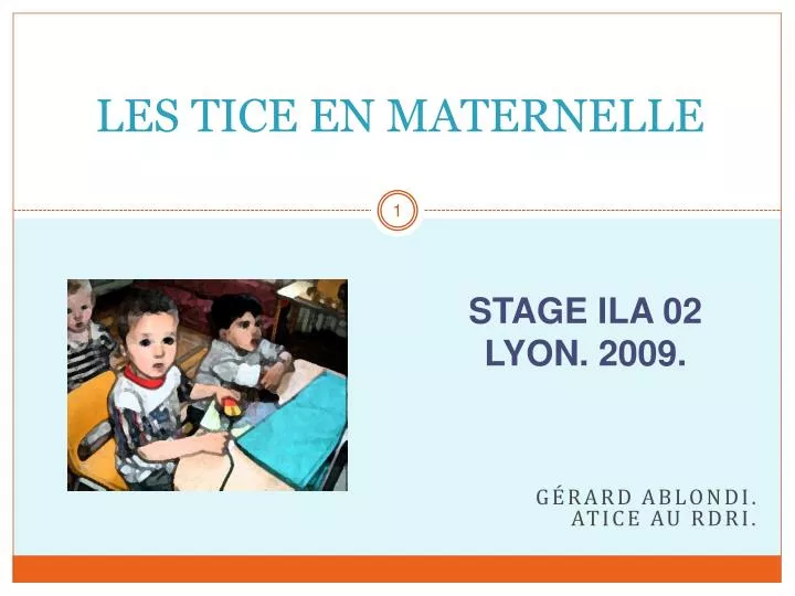 PPT - LES TICE EN MATERNELLE PowerPoint Presentation, free download ...