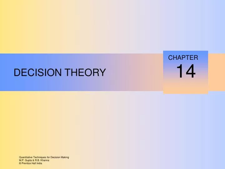 PPT - DECISION THEORY PowerPoint Presentation, free download - ID:5280402