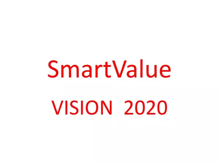 PPT - SmartValue PowerPoint Presentation, free download - ID:5281015