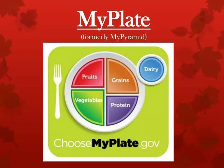 PPT - MyPlate (formerly MyPyramid) PowerPoint Presentation, free ...