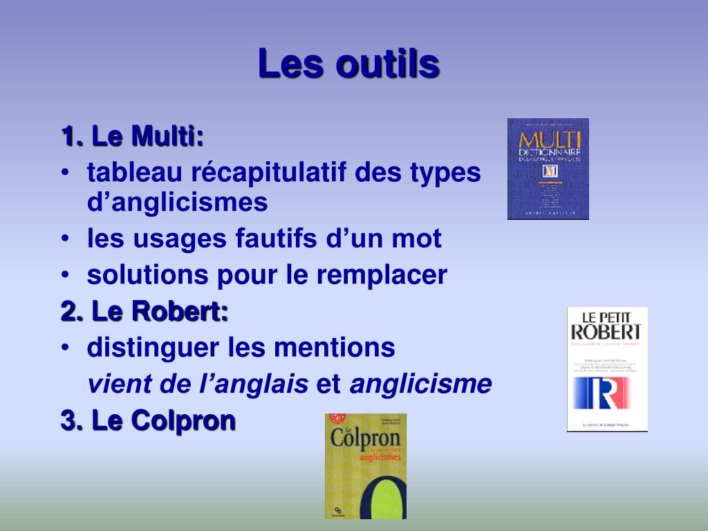 PPT - Les anglicismes PowerPoint Presentation, free download - ID:5284044