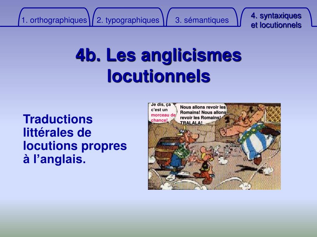 PPT - Les anglicismes PowerPoint Presentation, free download - ID:5284044