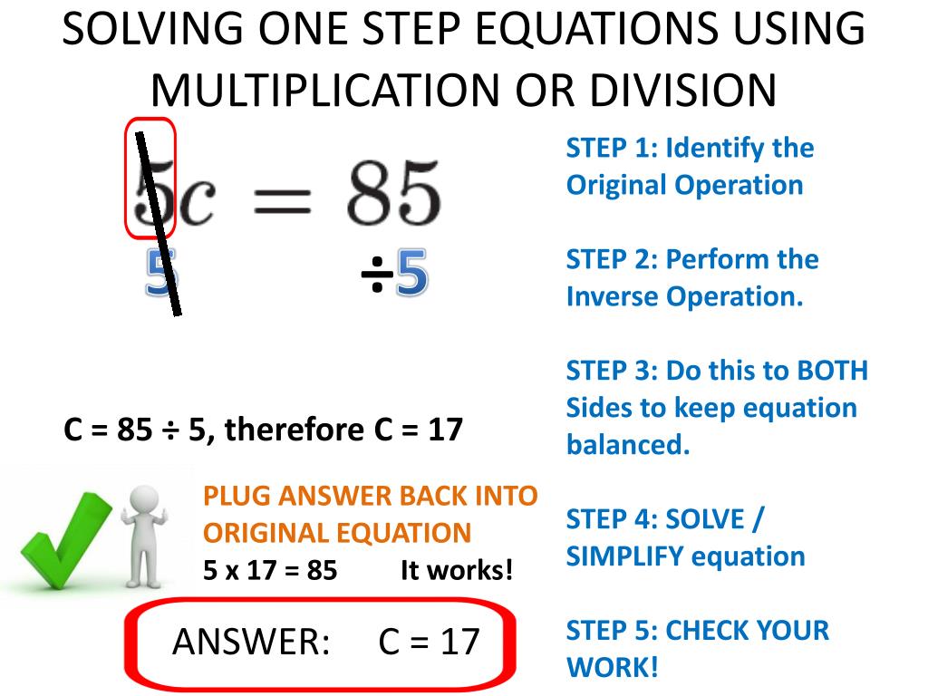 How To Solve Two Step Equations With Division