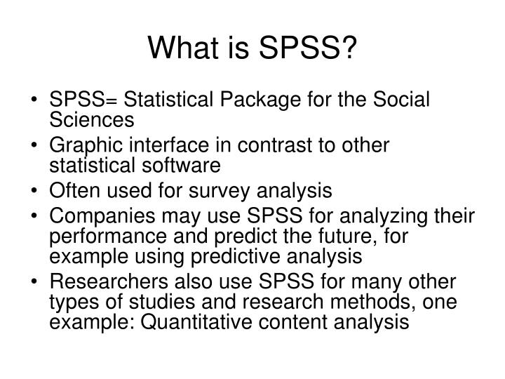 PPT - Introduction to SPSS PowerPoint Presentation - ID:5286594