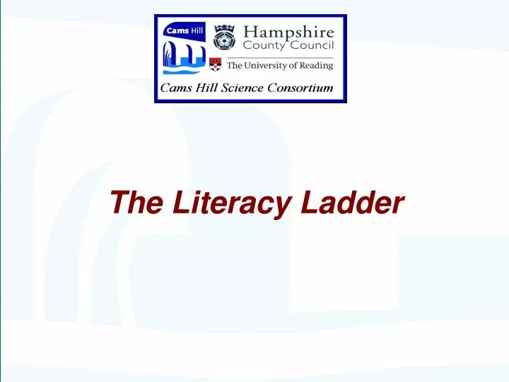PPT - The Literacy Ladder PowerPoint Presentation, free download - ID ...
