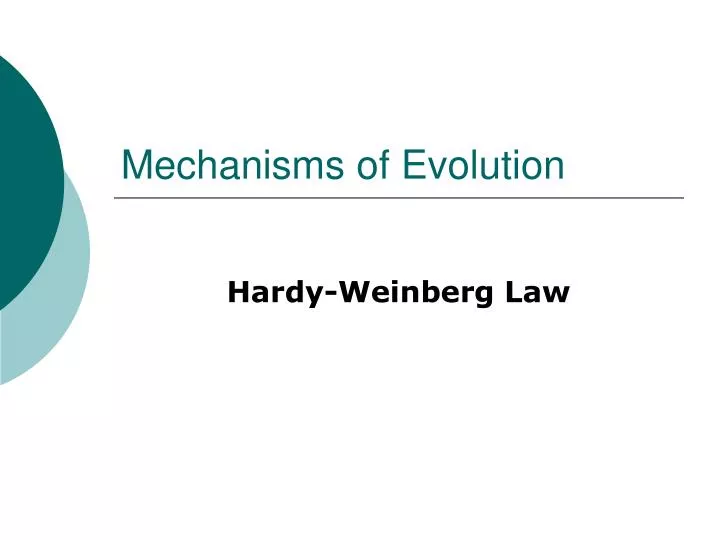 PPT - Mechanisms of Evolution PowerPoint Presentation, free download ...