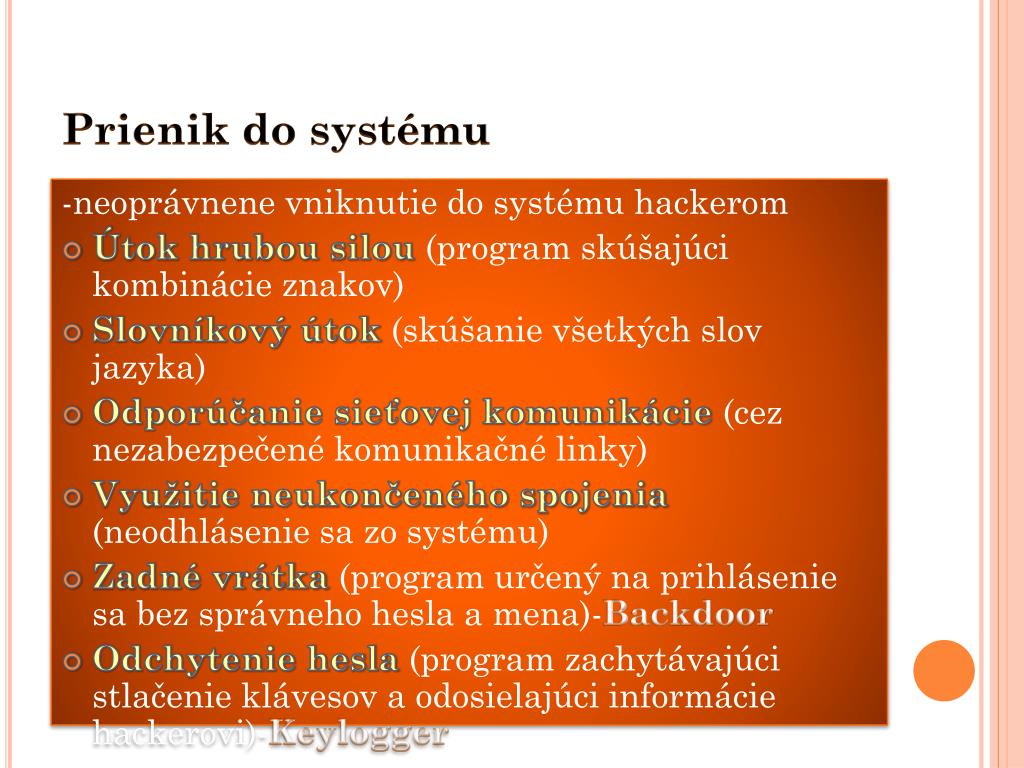 PPT - 8, Riziká informačných technológií a etiketa vo svete počítačov ...