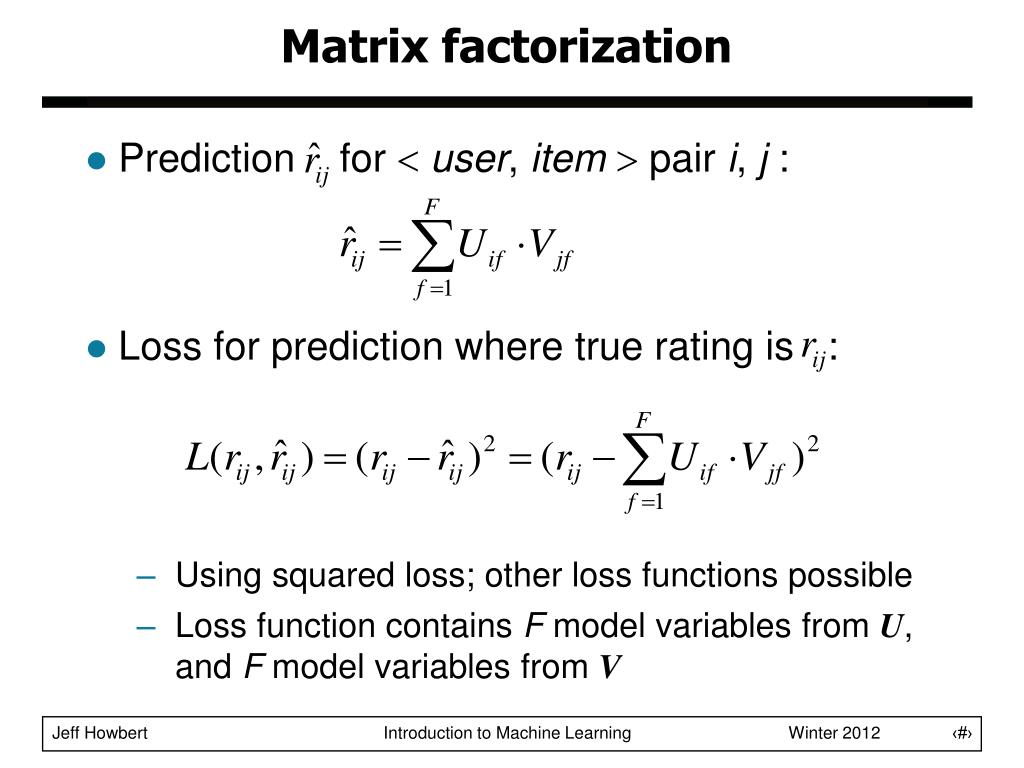 Ppt Collaborative Filtering Matrix Factorization Approach Powerpoint