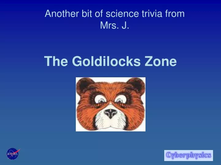 PPT - The Goldilocks Zone PowerPoint Presentation, free download - ID ...