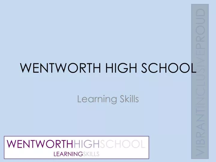 PPT - WENTWORTH HIGH SCHOOL PowerPoint Presentation, free download - ID ...