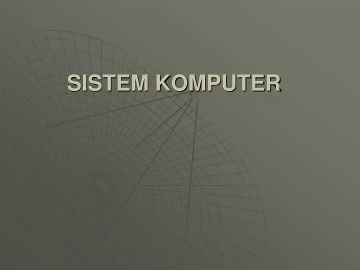 PPT - SISTEM KOMPUTER PowerPoint Presentation, free download - ID:5295813
