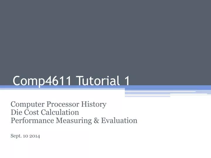 PPT - Comp4611 Tutorial 1 PowerPoint Presentation, free download - ID ...