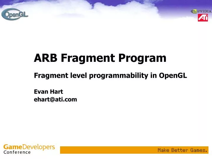 PPT - ARB Fragment Program PowerPoint Presentation, free download - ID ...
