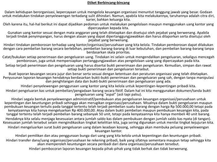 PPT - Etiket Berbincang-bincang PowerPoint Presentation, free download ...