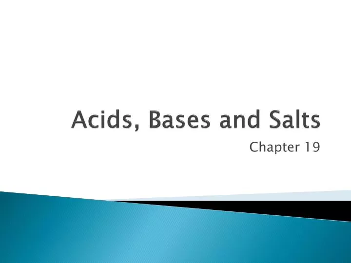 PPT - Acids, Bases and Salts PowerPoint Presentation, free download ...