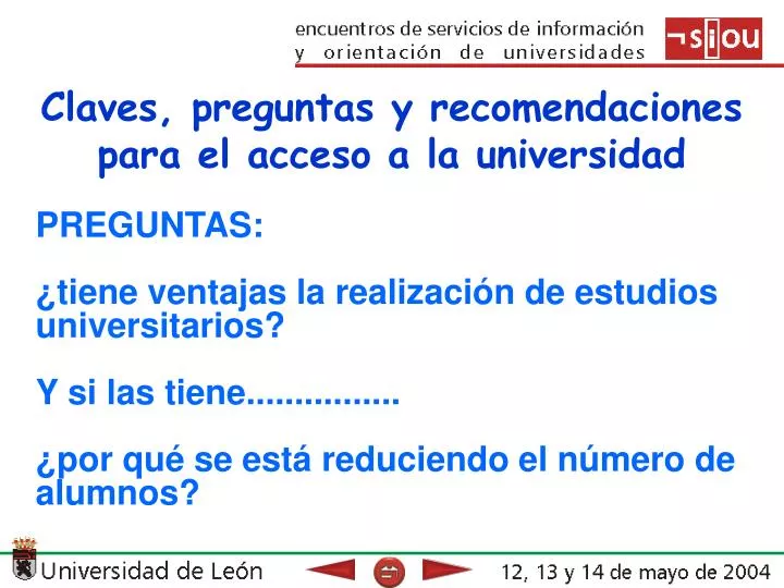 PPT - Claves, preguntas y recomendaciones para el acceso a la ...