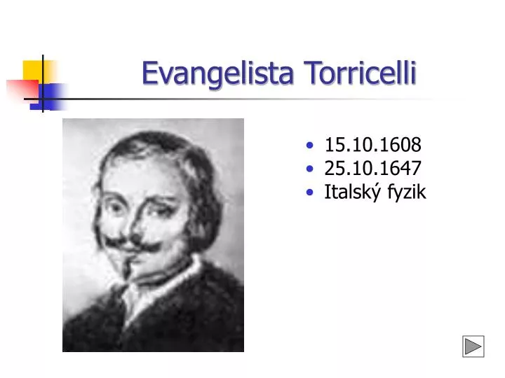 PPT - Evangelista Torricelli PowerPoint Presentation, free download - ID:5300028