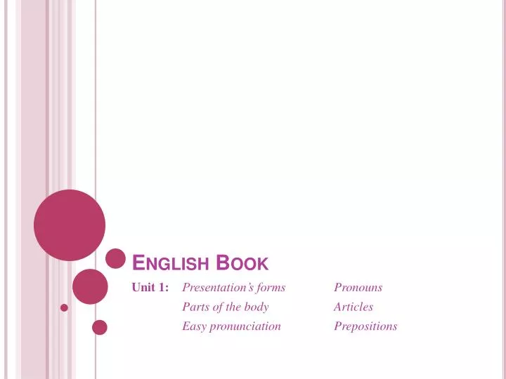 PPT - English Book PowerPoint Presentation, free download - ID:5301532
