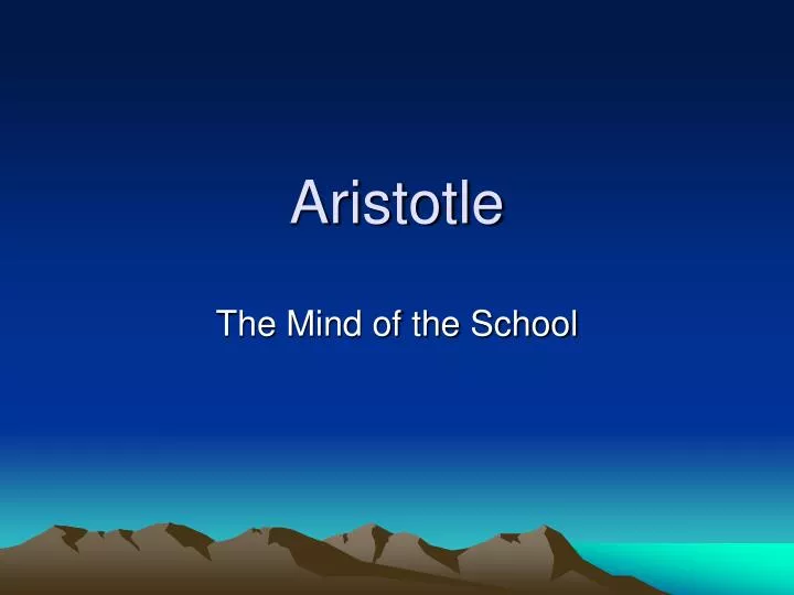 PPT - Aristotle PowerPoint Presentation, free download - ID:5306400