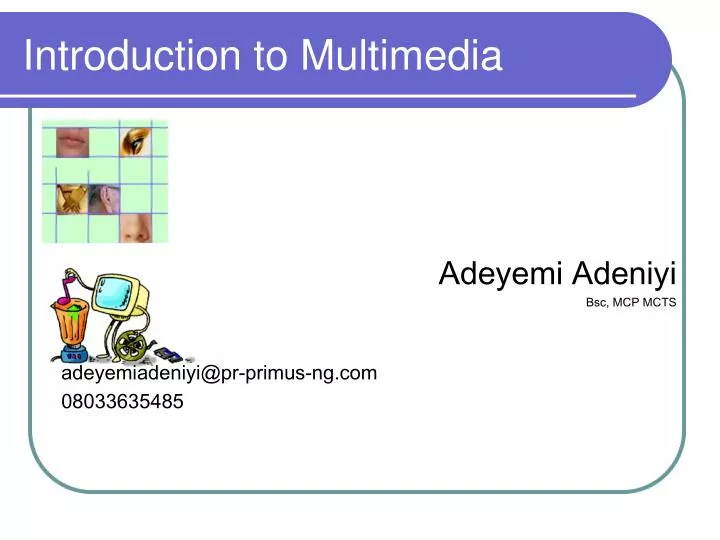 PPT - Introduction to Multimedia PowerPoint Presentation, free download ...
