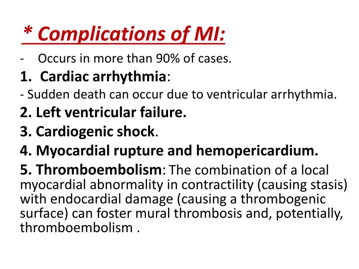 PPT - Myocardial Infarction PowerPoint Presentation - ID:5309192
