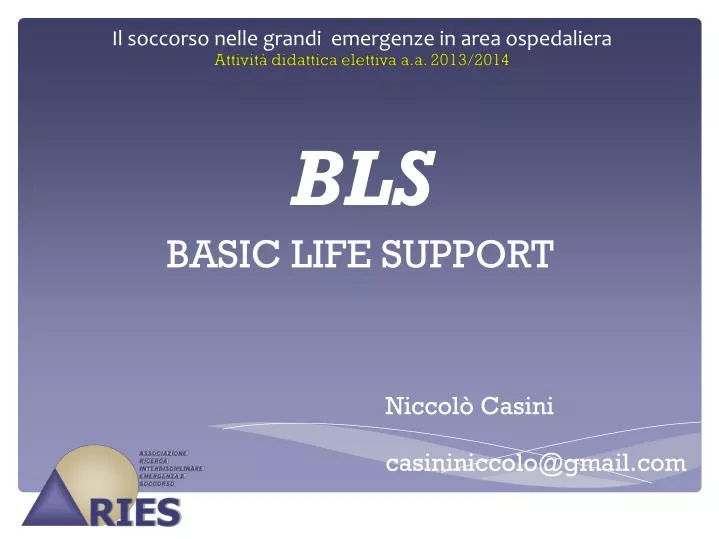PPT - BLS BASIC LIFE SUPPORT PowerPoint Presentation, free download ...