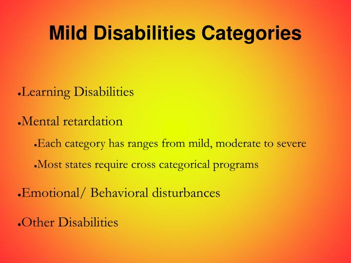 PPT - Overview of Learning Disabilities and Related Mild Disabilities ...