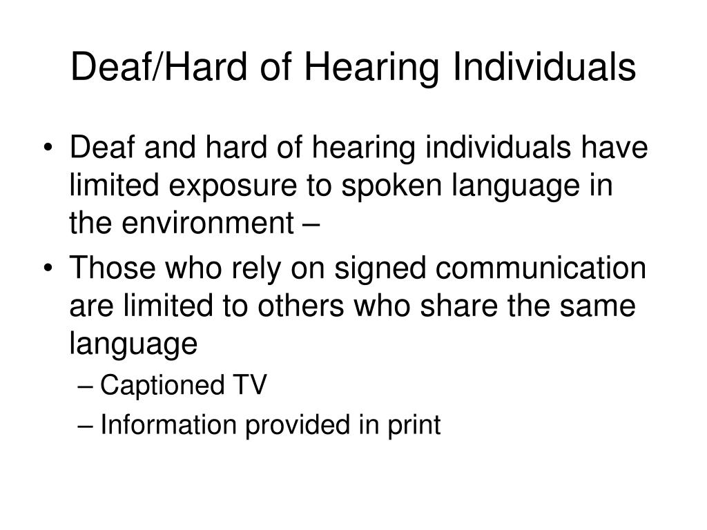 PPT - TEN COMMON MYTHS AND MISCONCEPTIONS SURROUNDING DEAFNESS ... PPT - TEN COMMON MYTHS AND MISCONCEPTIONS SURROUNDING DEAFNESS ...
