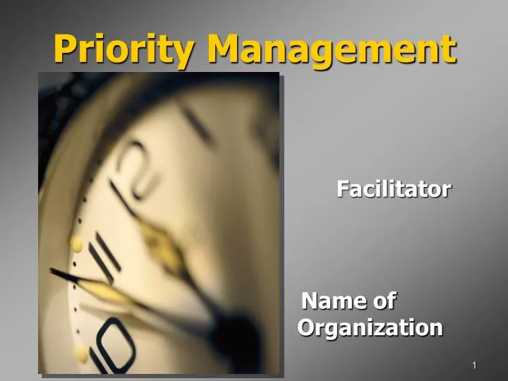 PPT - Priority Management PowerPoint Presentation, free download - ID ...