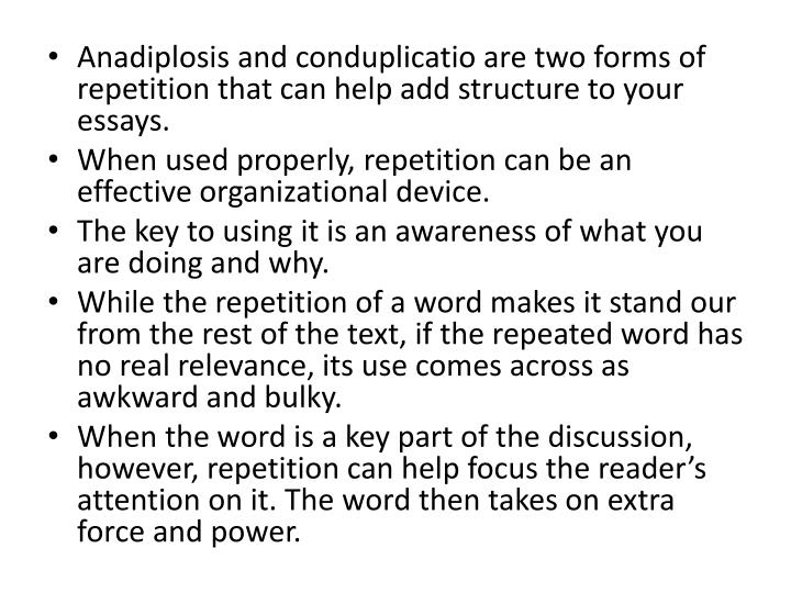PPT - Anadiplosis/Conduplicatio PowerPoint Presentation - ID:5315133